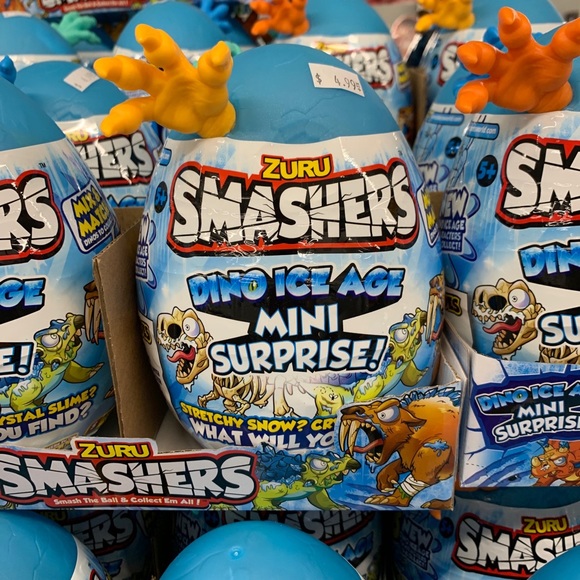 Zuru | Toys | Smashers Dino Ice Age Egg Blue Green Teal Orange Or ...